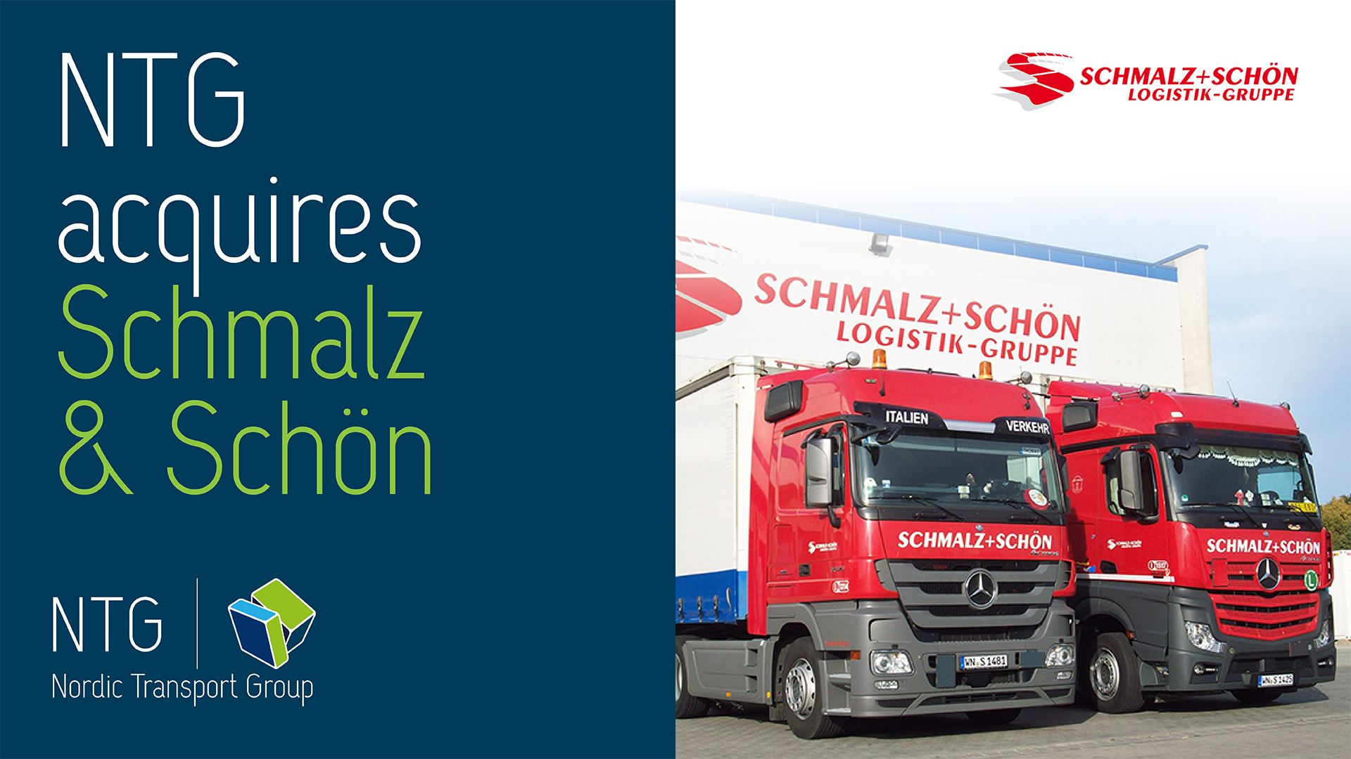 NTG acquires SCHMALZ+SCHÖN in Germany - NTG Nordic Transport Group A/S